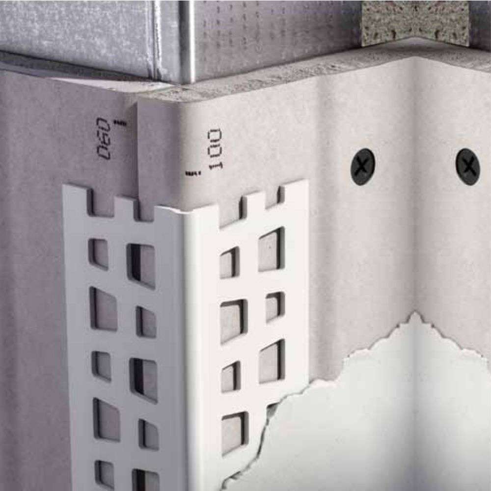 10 x 25x25mm PVC Render Corner Bead | Internal & External Edge ...