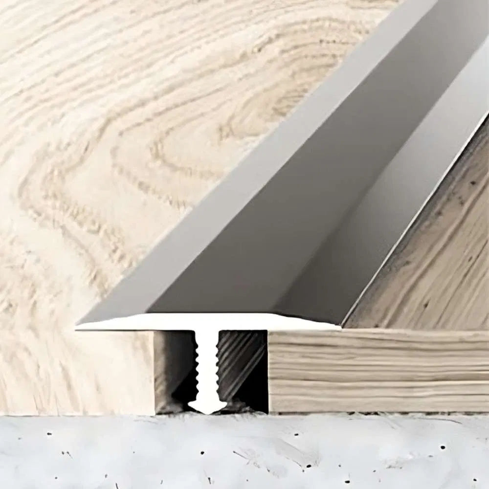 A55 18mm Anodised Aluminium Threshold Trim T Bar Transition Strip for ...