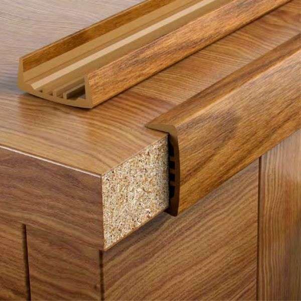PVC U Section 18mm Furniture Edge Trim 2.6m | Melamine Plastic Profile ...